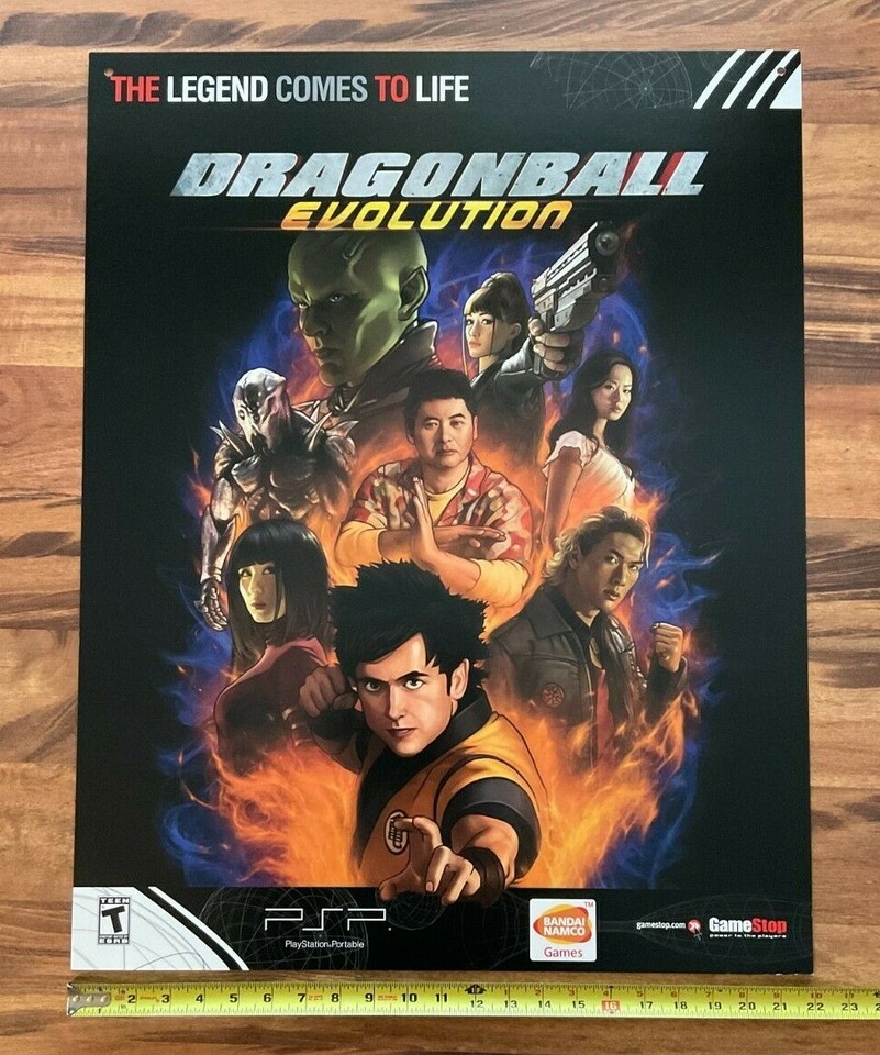 Dragonball Evolution SONY PSP 2009 Pre-Order Promo Store Display Sign ...