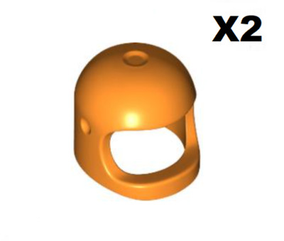 Lego ® Lot 2 Casque Cosmonaute Espace Orange Space Helmet Headgear ...