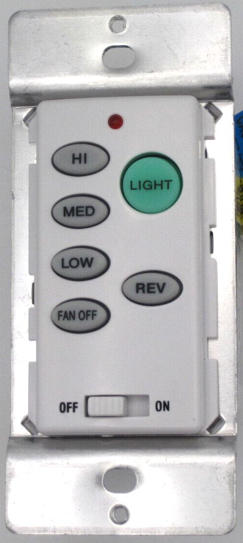 UC-9051T Ceiling Fan Remote Wall Control, 3 Speed, Reverse, Single ...