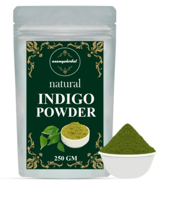 100% Pure Indigo Leaves Powder Natural Hair Color for All Hair Dye ...