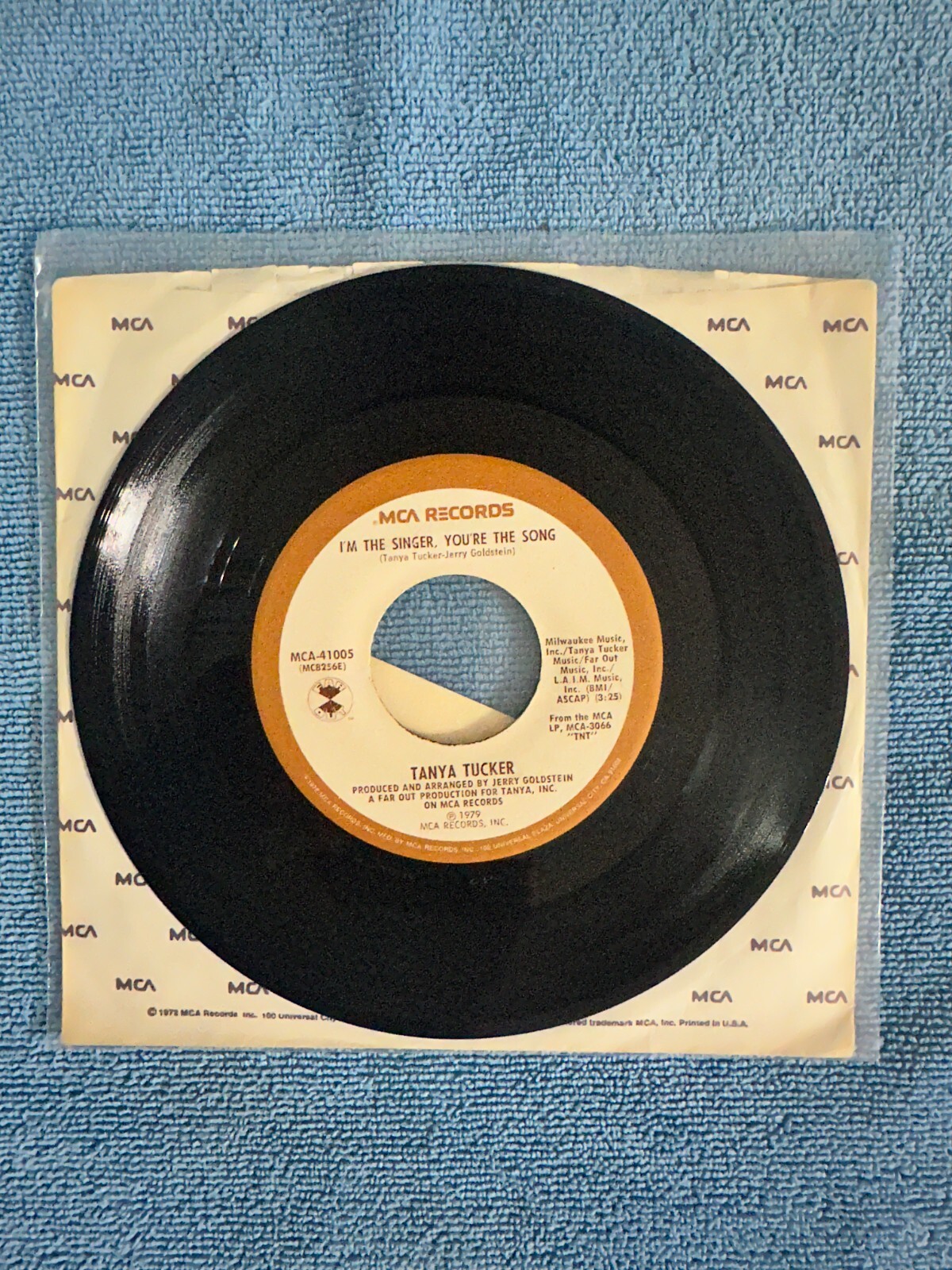 Tanya Tucker - I'm The Singer, You're The Song 45 RPM, MCA Record, UC ...