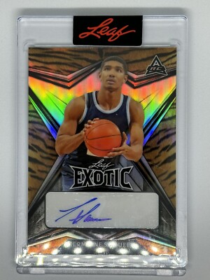 2022-23 LEAF EXOTIC BASKETBALL JERMAINE SAMUELS TIGER PRISMATIC RC AUTO ...