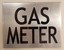GAS METER SIGN – BRUSHED ALUMINUM size 6X7.75 | eBay