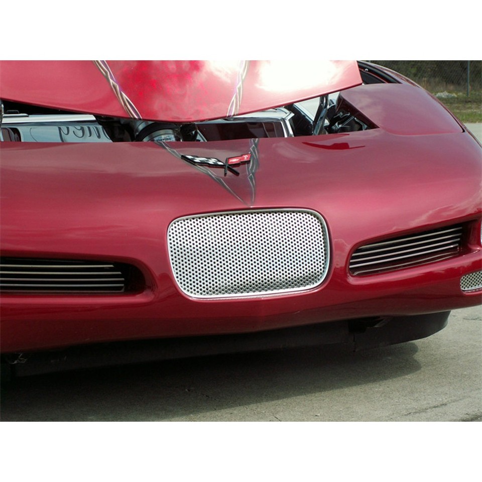 Front License Plate Cover for 1997-2004 Chevy Corvette C5 [Stainless ...