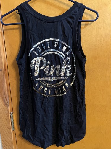 Victoria Secret Gold Silver Sequined Logo Tank | eBay