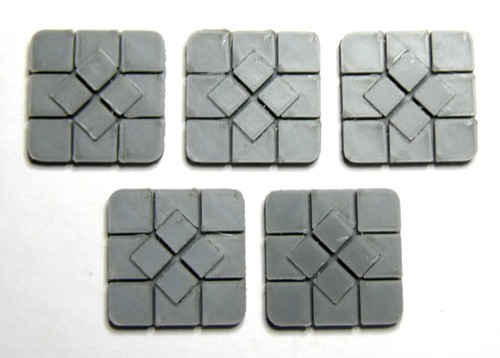 LSC-BASE037 - Diamond Mosaic -- 25mm Square x5 -- Last Stand Bases | eBay