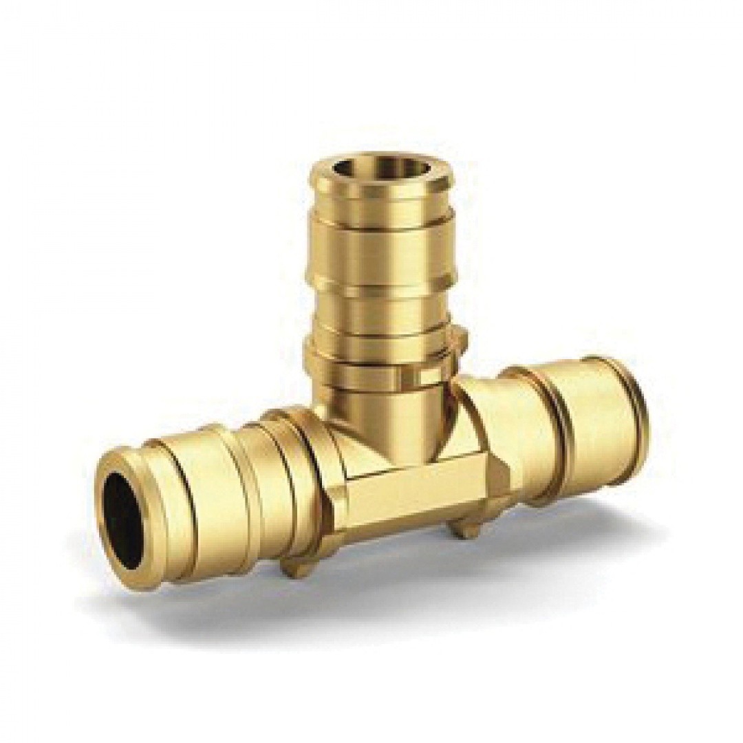 Zurn QET666GX Tee 1-1/4" Brass 160 PSI F1960 Expansion PEX Connection ...