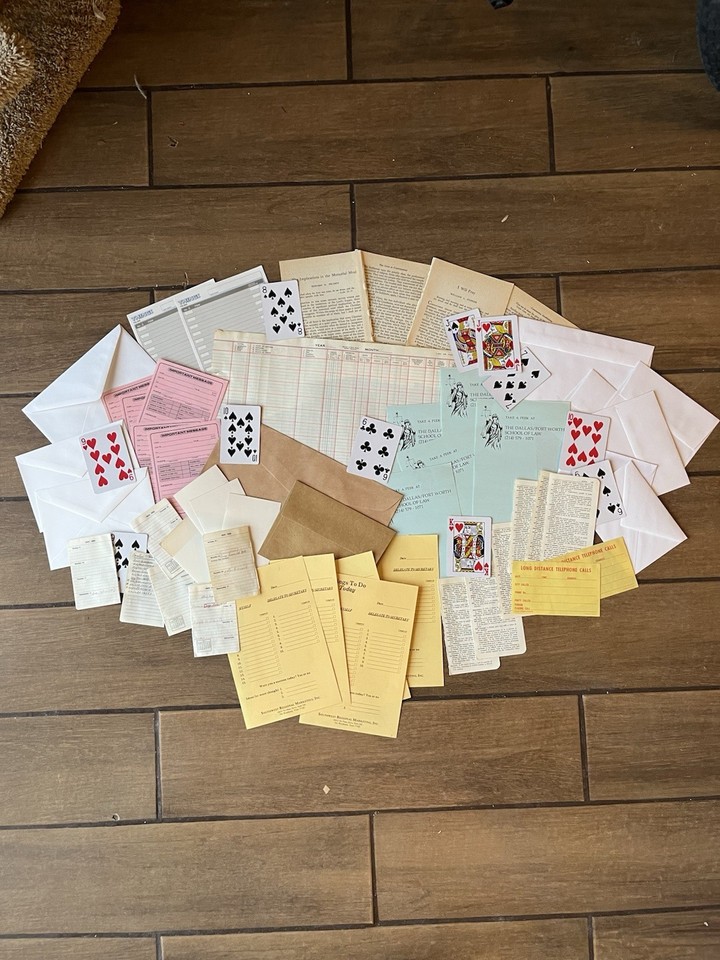 60+ Vintage Office Desk Finds Paper Ephemera Junk Journaling ...