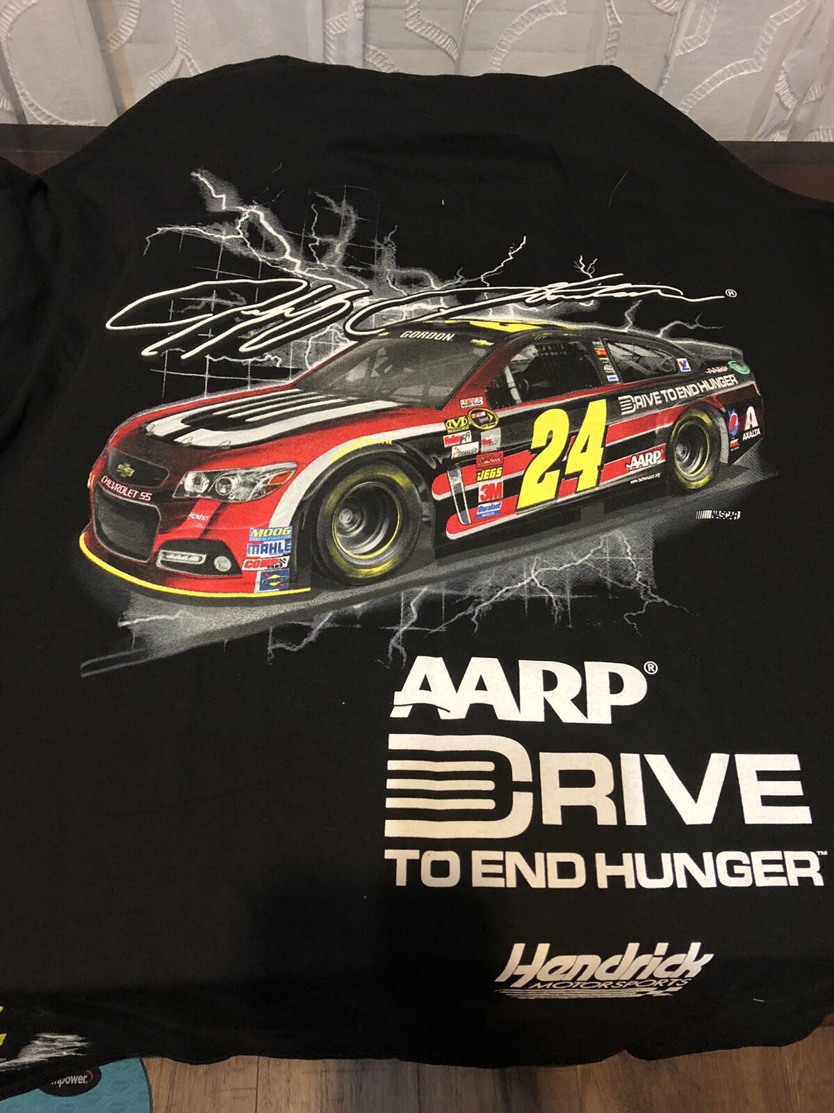 Jeff Gordon #24 NASCAR AARP Drive To End Hunger T-shirt Size (L) Large ...