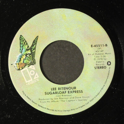 LEE RITENOUR: morning glory / sugarloaf express ELEKTRA 7" Single 45 ...