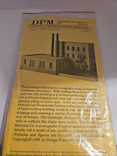Vintage DPM N Scale Model Building Kit Goodnight Mattress Co. #505 | eBay
