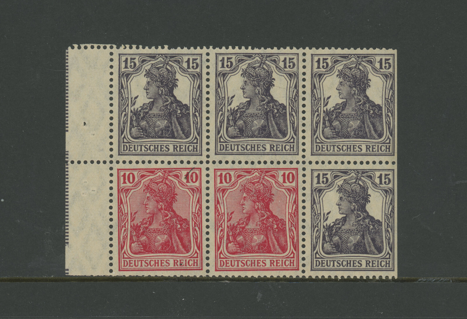 Germany Scott # 100C Booklet Pane Block of 6 VF OG MNH NH Stamps Cat ...