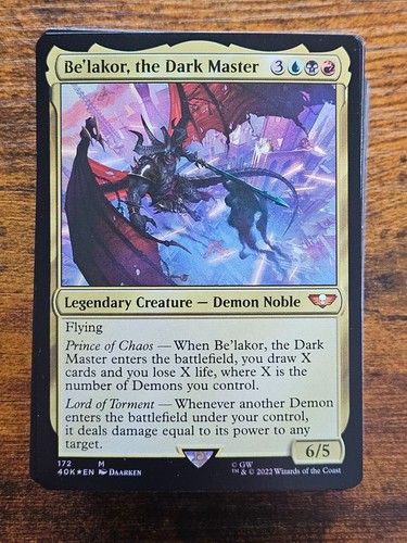 Custom Commander Deck ~ Demons ~ Be'lakor, the Dark Master ~ 100 Card ...