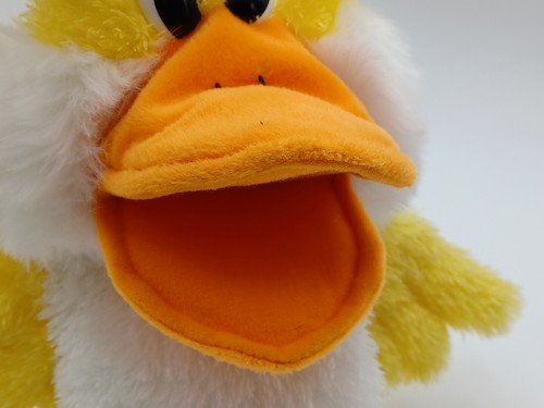 Kids of America Yellow Duck Bird Hand Puppet Plush Stuffed Animal ...