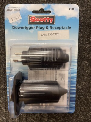 Scotty Downrigger Plug & Receptacle 2125 Connectpro by Marinco | eBay