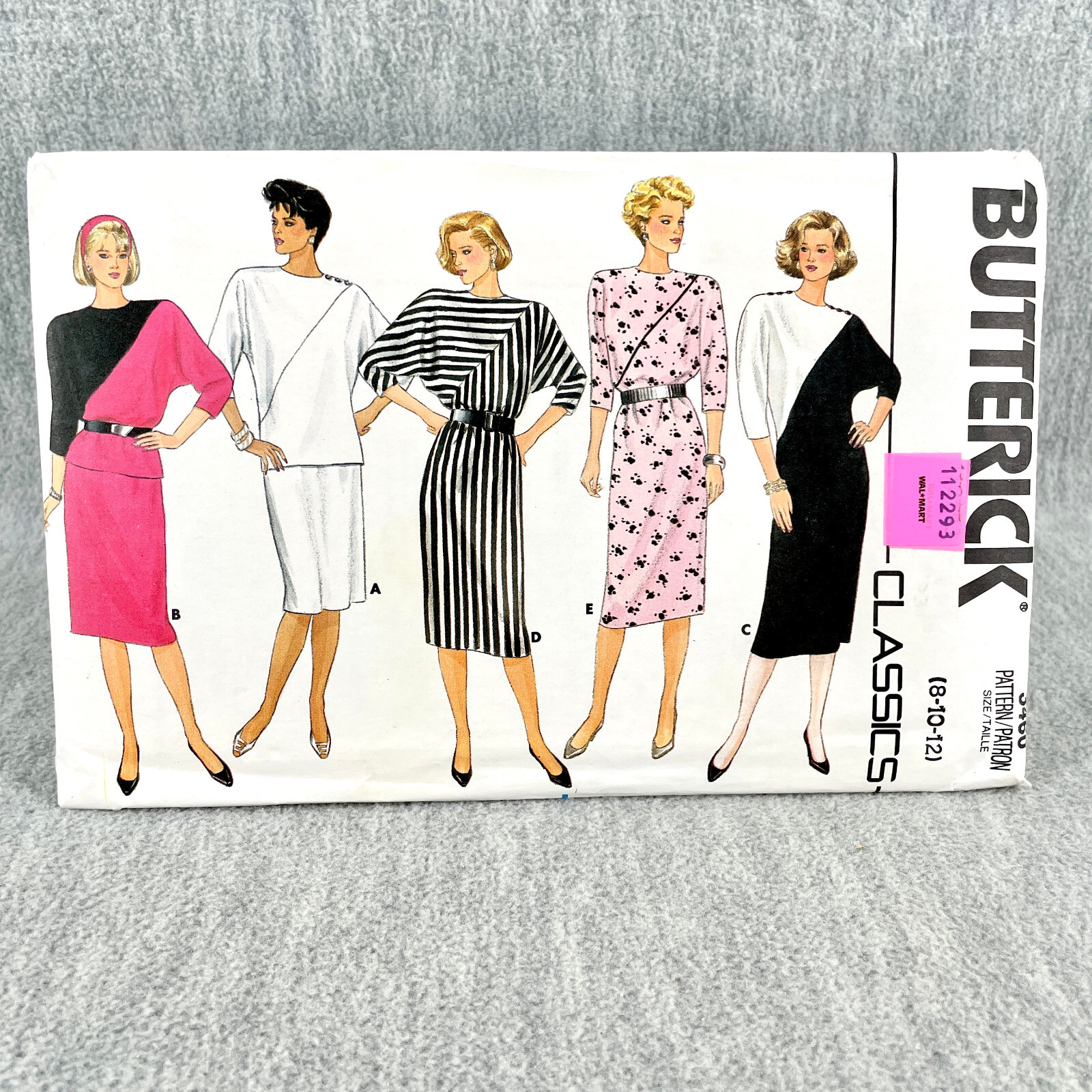 Butterick 3460 Dress Top and Skirt Boxy Fit Misses Size 8 12 Sewing ...