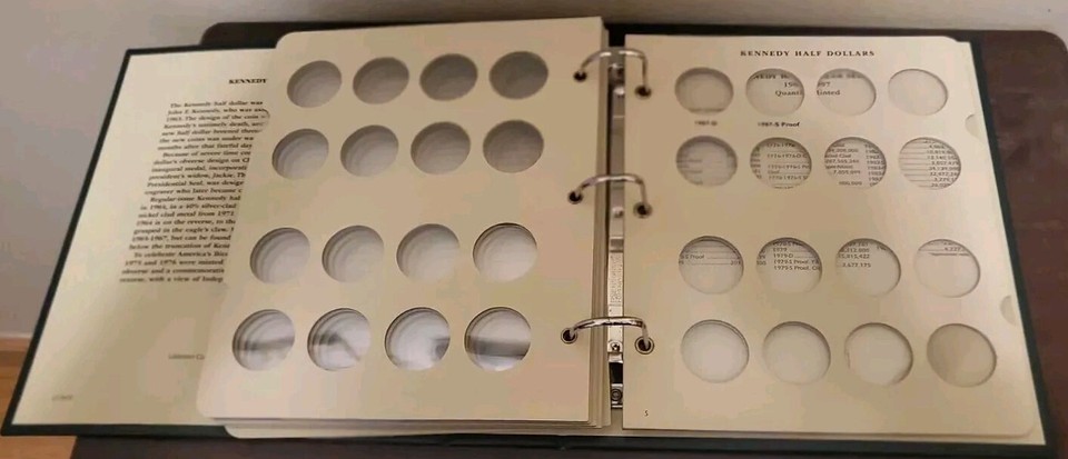 Littleton Coin Album Kennedy Half Dollars - Archival Quality 1964 ...