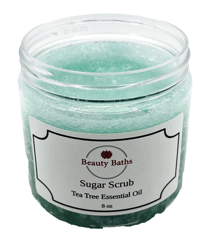 Tea Tree Sugar Scrub Exfoliating Body Scrub Handmade Gift for Her Bath ...