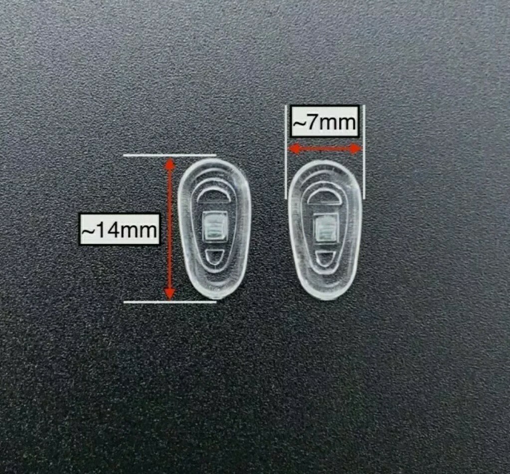 4x Soft silicone nose pads piece for diy fix repair eye-glasses ...