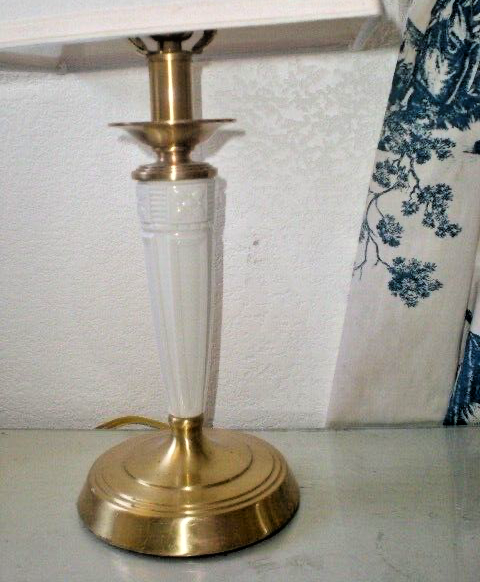Lenox Quoizel Lamp original finial USA Ivory and Gold | eBay