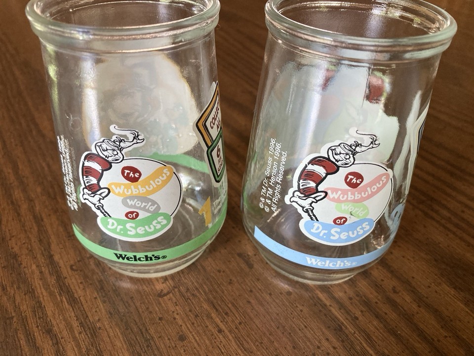 Welch's Glass Jam Jar Dr Seuss #2 Horton and Friends Wubbulous World ...