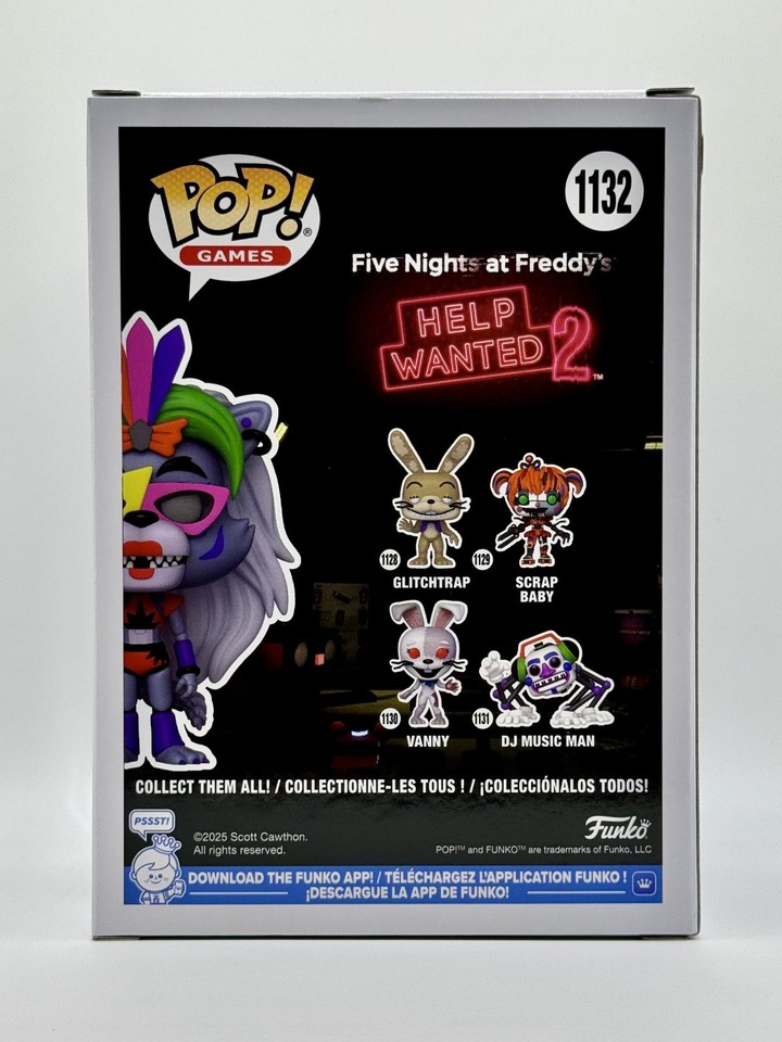 Roxy CHASE LE Funko POP! Five Nights at Freddy's FNAF #1132 *WYSIWYG ...
