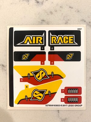 LEGO STICKER SHEET for 60144 Race Plane, New & Genuine! | eBay