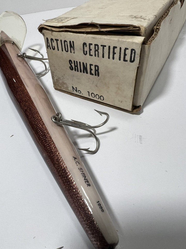 Vintage AC Shiner 1000 Action Certified Shiner Fishing Lure New In Open ...