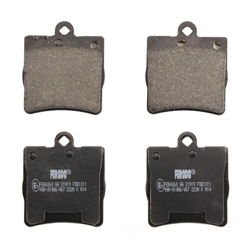 Ferodo America FDB1311 Disc Pads and Brake Shoes - Disc Brake Pad Set ...