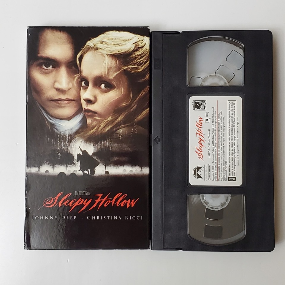 Sleepy Hollow (VHS, 2000) Johnny Depp Tim Burton Christina Ricci ...