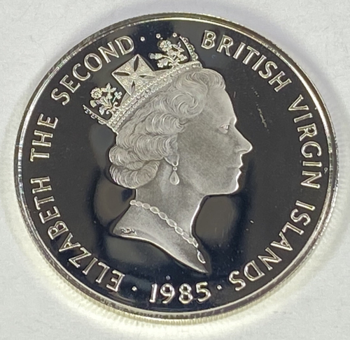 1985 Elizabeth II British Virgin Islands $20 Silver Coin | eBay