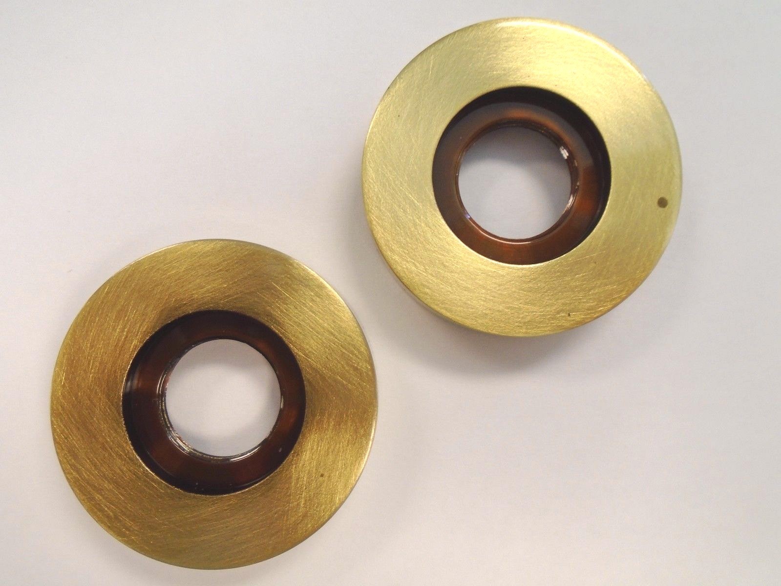 Baldwin Pair of Estate Roses Satin Brass & Brown 5006-060 190HW | eBay