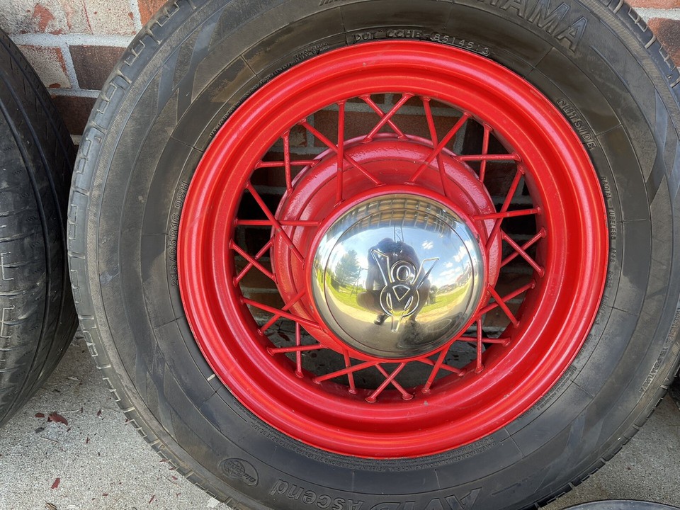 Set Of 5 16” Vintage 1935 Ford Spoke Wheels | eBay