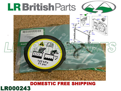 LAND ROVER COOLANT EXPANSION TANK CAP LR2 EVOQUE DISCOVERY SPORT ...