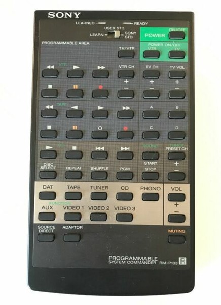 Sony Programmable System Commander Remote Control Rm-p103 for sale ...