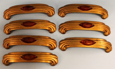 Drawer Pulls - Amber Bakelite