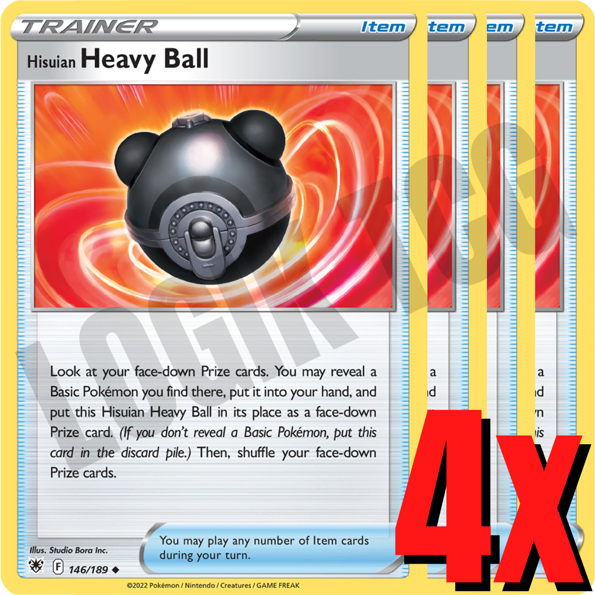 4x Hisuian Heavy Ball 146/189 x4 - Astral Radiance - Pokemon TCG ...