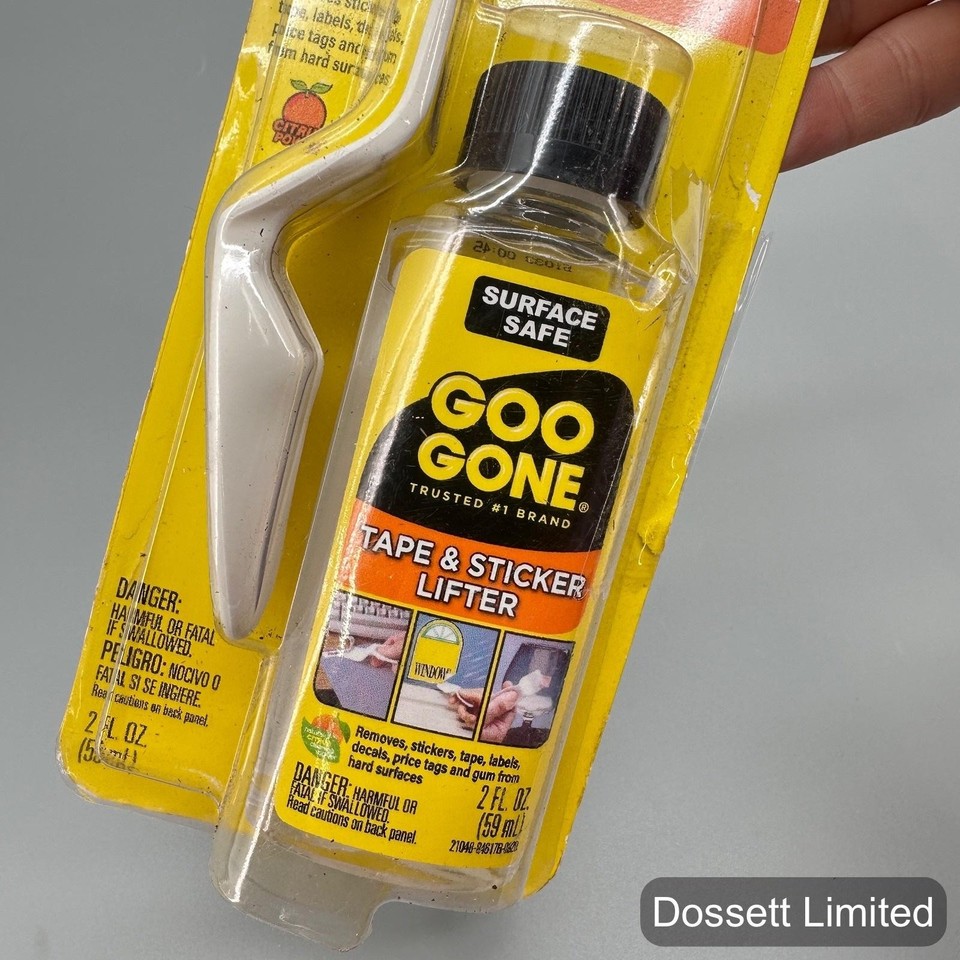 Goo Gone Tape & Sticker Lifter Adhesive Remover 2 fl oz Tool Included ...