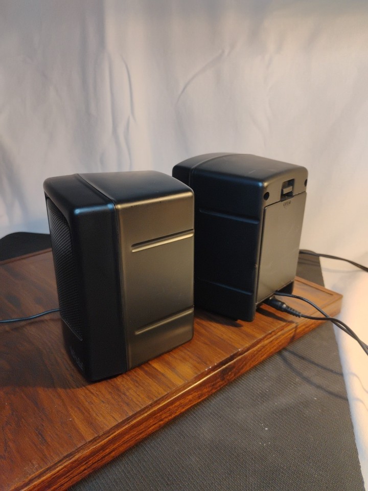 🔥Koss Dynamic Hi-Fi Bass Boost powered speakers, Pair 1990s vintage ...