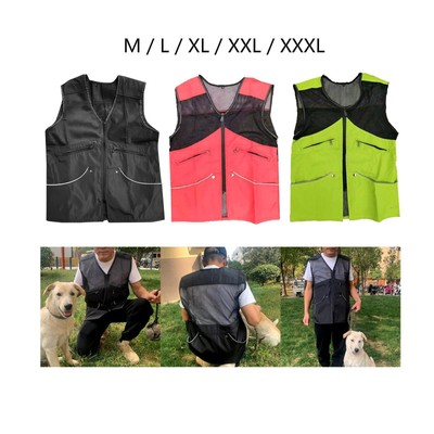 Dog Handler Training Vest Sleeveless for Men/Women Pet Owner Obedience ...