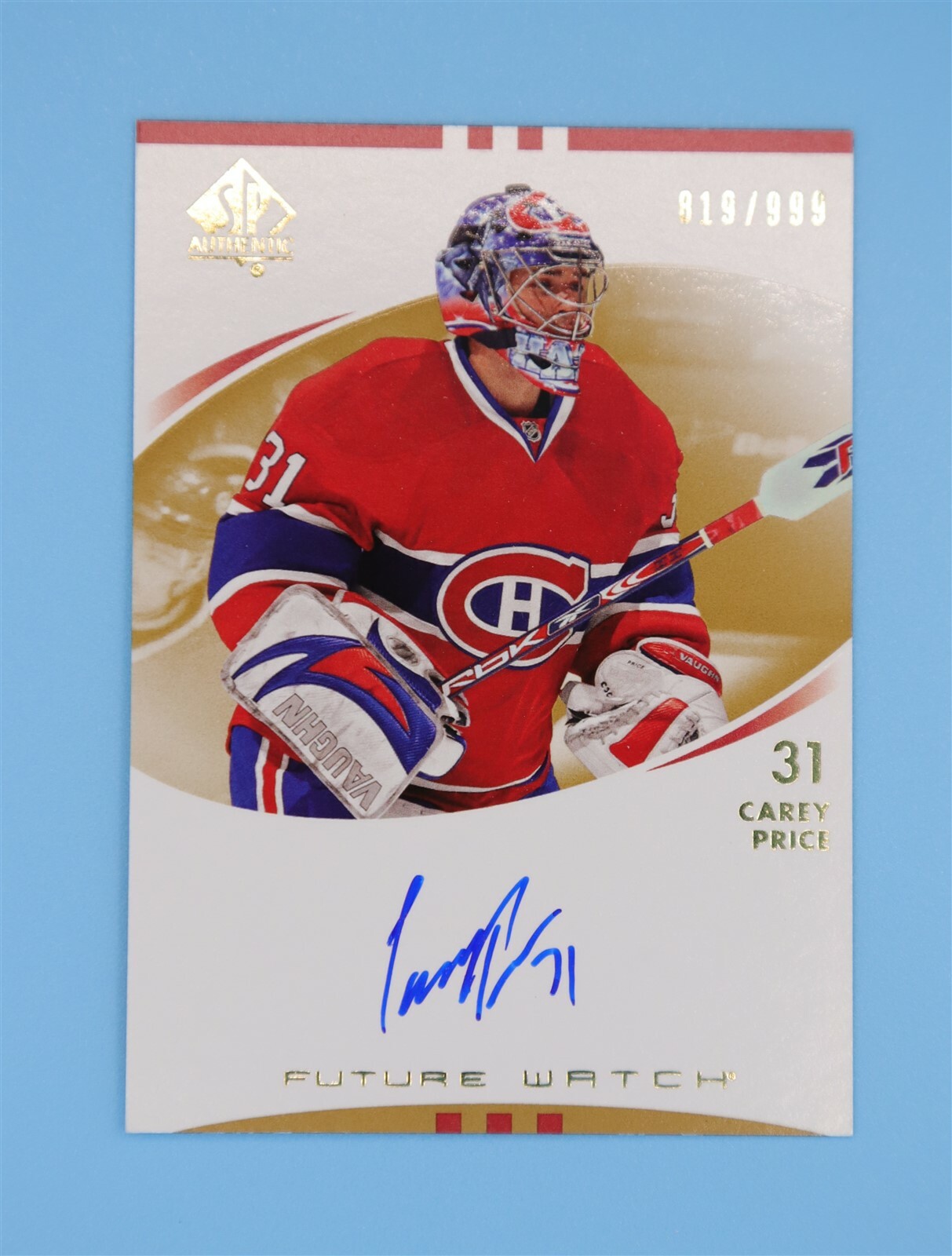 2007-08 SP Authentic - Autographed Future Watch #225 Carey Price /999 ...