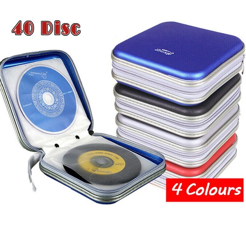 40Wallet Sleeve Holder Disc In Car Ideal for Storage Carry Case DVD CD ...
