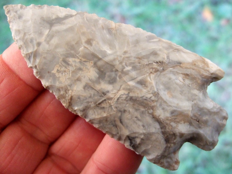 Fine Mozarkite Flint Smith Point COA Prehistoric Arrowheads Collection ...