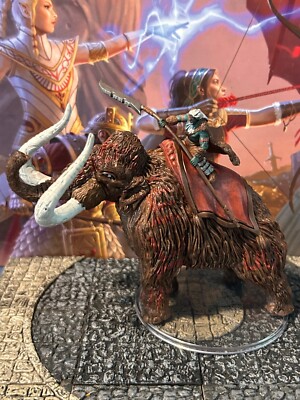 Mammoth Rider D&D Miniature Dungeons Dragons Darklands Rising 36b wooly ...