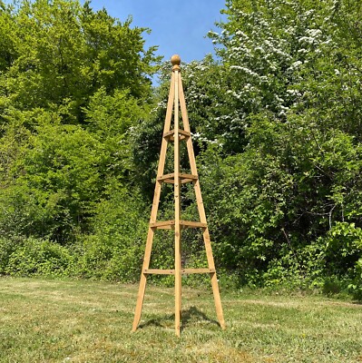 Wooden Garden Obelisk (1.5m) Pyramid Climbing Plant Support Trellis ...