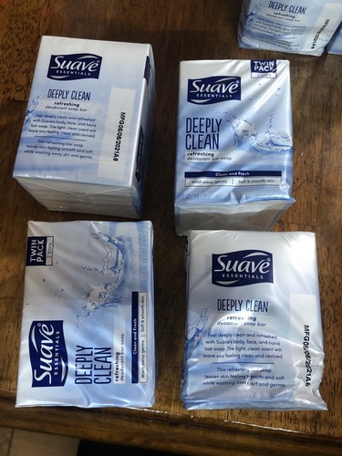 12 bars - 6 packs of 2 Suave Bar Soap - Beauty Bar Deodorant Soap 3.9 ...