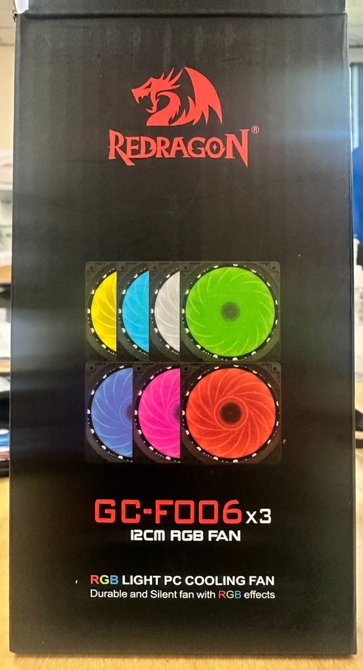 3 pack 12cm RGB Computer CASE fan, PC cooling fan | eBay