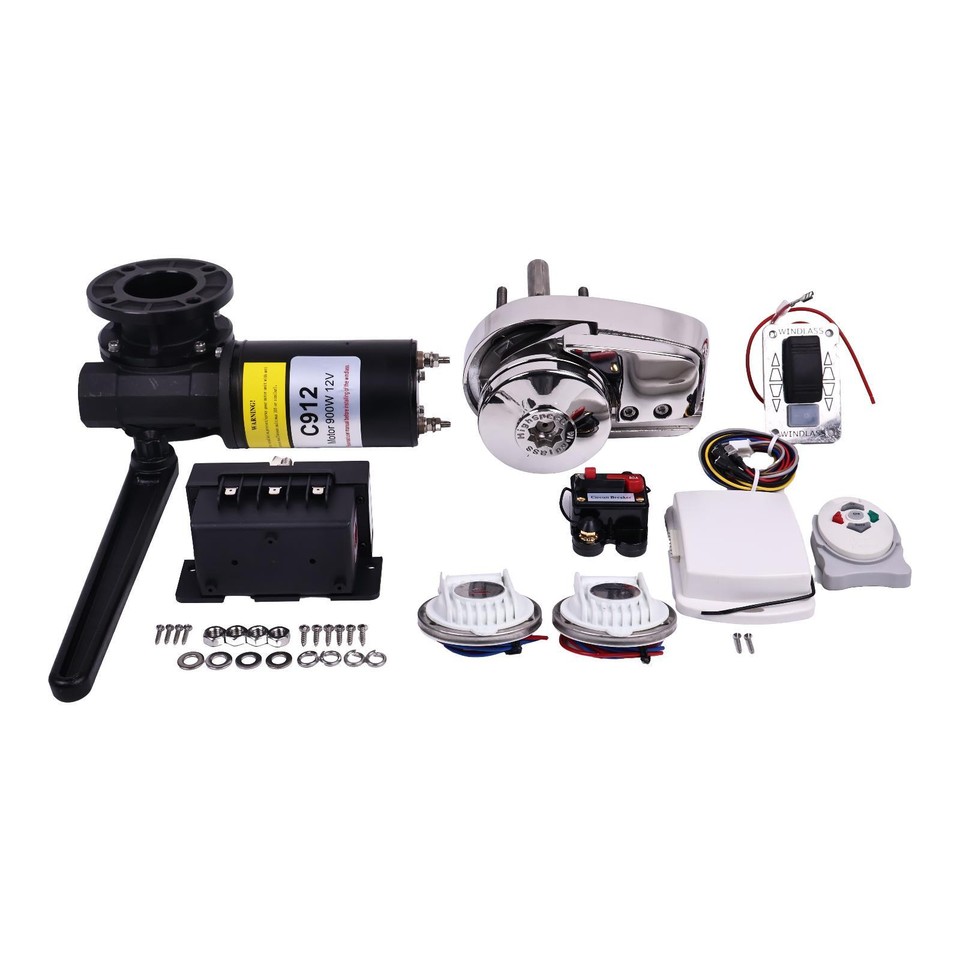 12V 900W Heavy Duty Anchor Winch High Speed Electric Windlass 6MM for ...