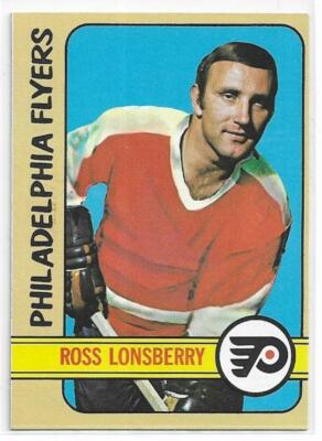ROSS LONSBERRY 1972-73 Topps Hockey card #112 Philadelphia Flyers EX+ ...