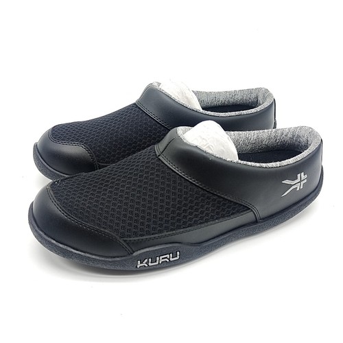 New Kuru Draft Womens Sz 6.5-10 Black Mesh Knit Slip-On Clog Mule ...